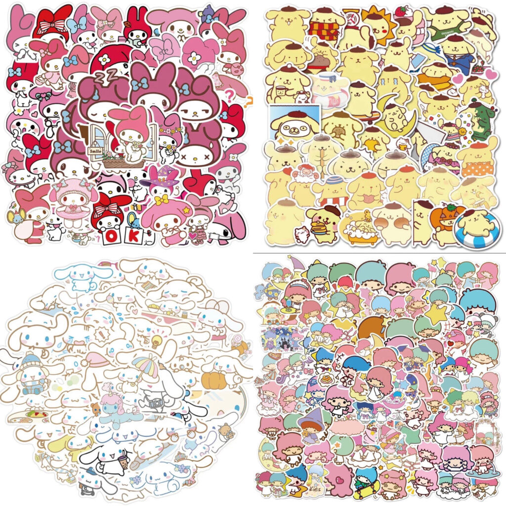 25/50 Count – Axolotls Animal Random Vinyl Stickers – Stickers and Charms